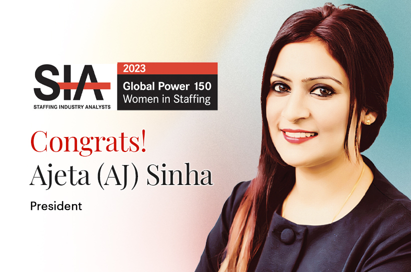 Ajeta Sinha Honored on SIA's 2023 Global Power 150 – Women in Staffing List